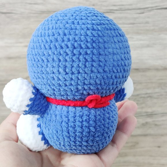 Handmade | Toys | Handmade Amigurumi Crochet Doraemon Doll | Poshmark